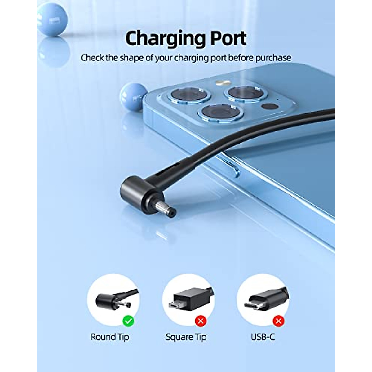 65W AC Charger Fit for Asus X515JA X515J X515 X515EA X515E X515EP X515MA X515M X415MA X415M X415JA X415J X415EA X415E X415FA X415F X415 Laptop Power Supply Adapter Cord