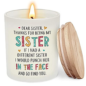 Sister Gifts from Sister, Brother - Gifts for Sister - Happy Birthday Gifts for Sister, Sister Birthday Gifts from Sister - Funny Gift for Sister - Big Sister Gifts for Little Girls - Scented Candle