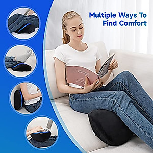 Foot Rest for Under Desk at Work - BEAUTRIP High Resilience Foam Under Desk Footrest Pillow with Massage Texture - Ergonomic Foot Stool for Office, Home, Car, Travel - Home Office Gaming Accessories