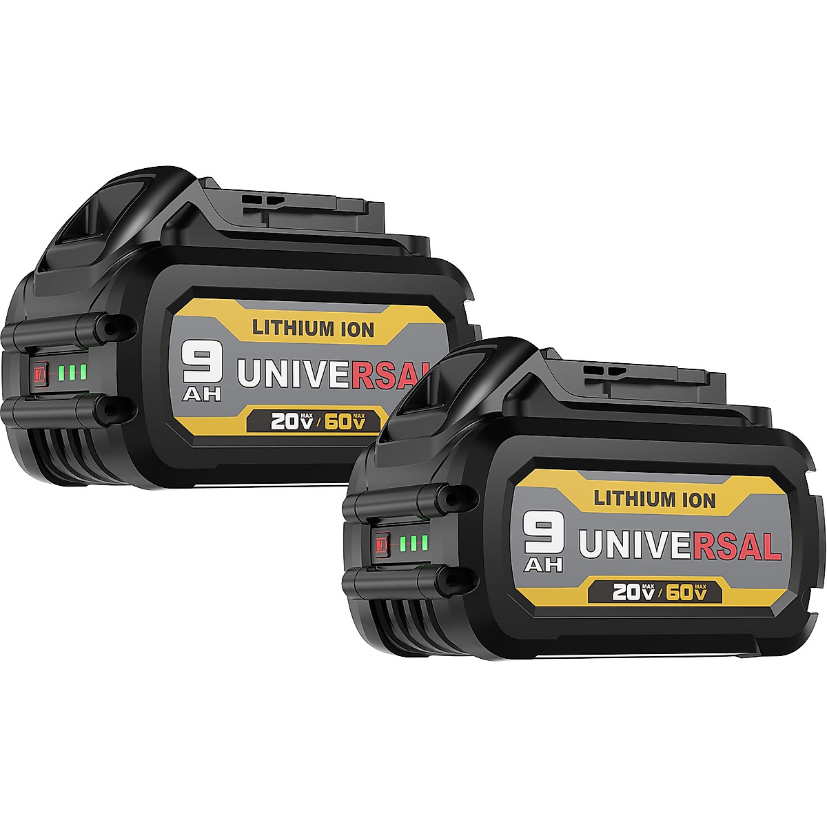 9.0Ah Battery for DEWALT 20V/60V max Battery DCB609 2-Pack