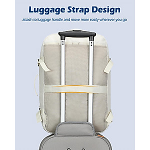 Hynes Eagle Carry on Backpack 38L Large Travel Backpack for Women Flight Approved Weekender Bag Laptop Backpack Men 15 inches Black 2017