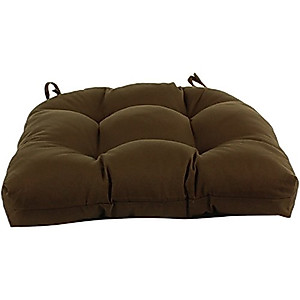 College Covers Everything Comfy Indoor/Outdoor Seat Patio D Cushion, 1 Count (Pack of 1), Brown