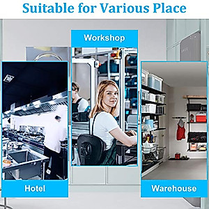 Work Table, 48 X 24 Inch Food Prep Table Stainless Steel Table with Adjustable Shelf and Plastic Feet, NSF Heavy Duty Commercial Worktables for Restaurant, Kitchen