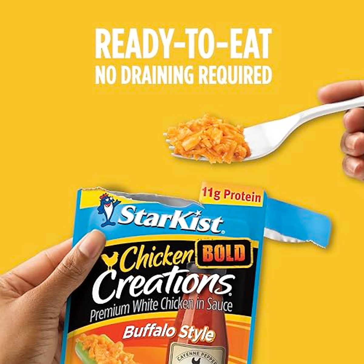 StarKist Chicken Creations BOLD Buffalo Style, 2.6 oz Pouch (Pack of 12)