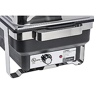 Electric Water Pan Full Size Black Metal - 22 1/2"L x 13 1/2"W x 7 3/8"H