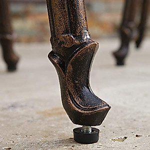 Christopher Knight Home Avon Outdoor Cast Aluminum Bar Stools, 2-Pcs Set, Shiny Copper