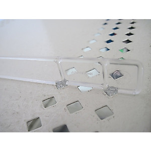 Clear Plastic Gondola Shelf Dividers, Universal Fits All Gondola Shelving up to 16" D - 100 Pack