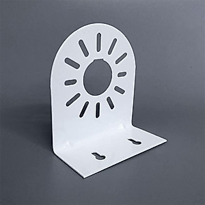 OwlCat L-Shape Dome CCTV Security Camera Mount Bracket Metal Right Angle Wall Ceiling Mount Bracket for 2.5inch Video Surveillance Mini Dome IP Camera Side Bracket, White, 115 x 102 x 50mm (L115-1)