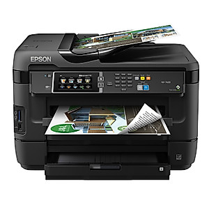 Epson WorkForce WF-7610 Wireless Color All-in-One Inkjet Printer with Scanner and Copier, Amazon Dash Replenishment Ready
