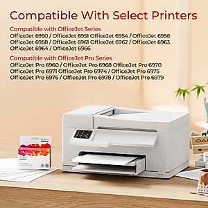 ejet 902XL 902 XL Compatible Ink Cartridge(Newest Chips) Replacement for HP 902 Black 902XL 902 XL to use with OfficeJet Pro 6968 6978 6958 6962 6954 6960 6970 6979 6950 Printer (2 Black)