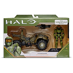 HALO 4" “World of HALO” Figure & Vehicle – Mongoose with Master Chief
