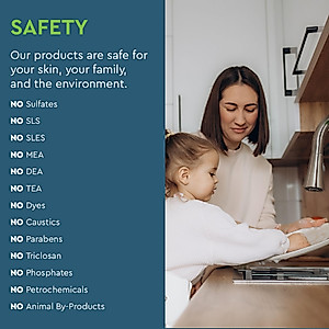 Puracy Natural Dish Soap - Skin-Softening Plant-Based Dishwashing Soap, Non-Toxic Dish Soap, Organic Liquid Dishwashing Detergent Soap (Green Tea & Lime, 16 fl oz)