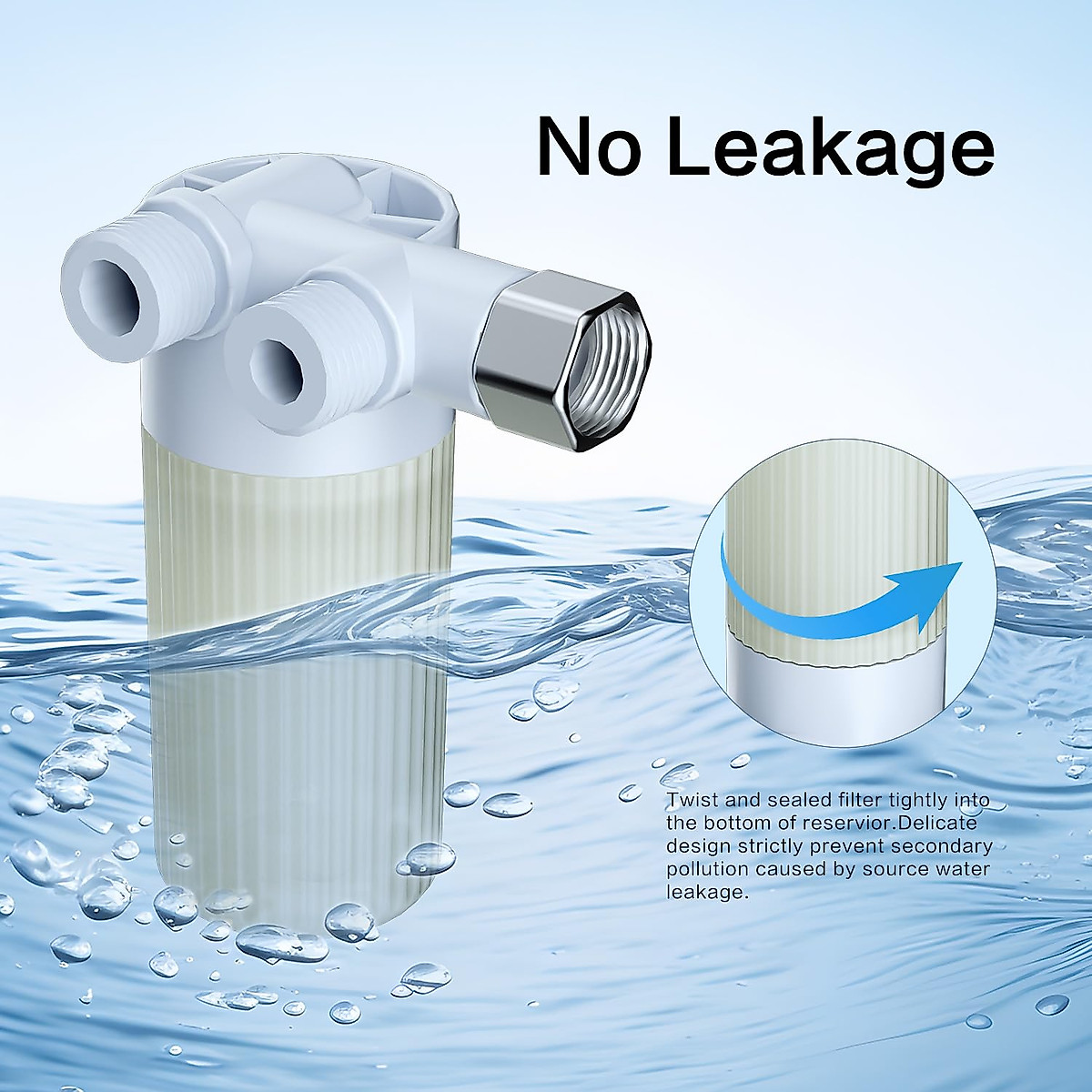 G1/2 Inch Replacement Toilet Filter for Smart Toilet and Electric Bidet Toilet Seats, Water Heater Intelligence Toilet Filter Replacement for 1/2 Inch Pipes - 1 PACK