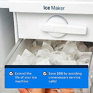 Essential Values Ice Machine Cleaner 16 fl oz, Nickel Safe Descaler | Ice Maker Cleaner Compatible with: Whirlpool 4396808, Manitowac, Ice-O-Matic, Scotsman, Follett & More! - Made in USA