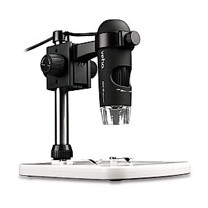 Veho Discovery DX-2 USB Digital Microscope | 5 Mega Pixels | x300 Magnification | Photo/Video Capture & Recording | Up to 2592 x 1944 Resolution | 8 LED's | Adjustable Stand (VMS-007-DX2)