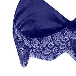 wodceeke Womens Exotic Corset Chemise Bodysuit Bralette Nightwear juguetes sexual para sexo en pareja crotchless lingerie 236 (Blue, S)