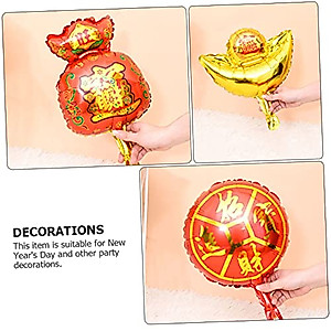 ABOOFAN 24 pcs 2021 Spring Festival Balloons fish balloons Chinese New Year party wall decoration red ballons red balloons foil balloons garland decor Party Decor Scene Layout Balloon Gift
