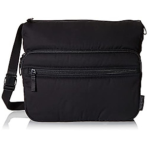 Vera Bradley Women's Cotton Utility Crossbody Purse, Black - Recycled Cotton, One Size