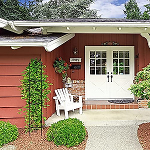 MIXXIDEA 2 Packs Garden Trellis for Climbing Plants Outdoor and Indoor - 48-Inch Garden Obelisk Trellis Adjustable Metal Trellis for Tomato Plant Support