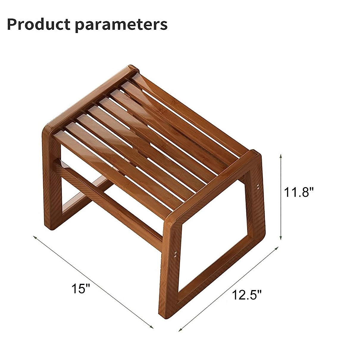 Generic Shower Bench, Shower Stool with Storage Shelf, Bamboo Shower Seat Bathroom Spa Bench, Shower Bath Chairs Spa Stool for Bathroom Inside, Yellow