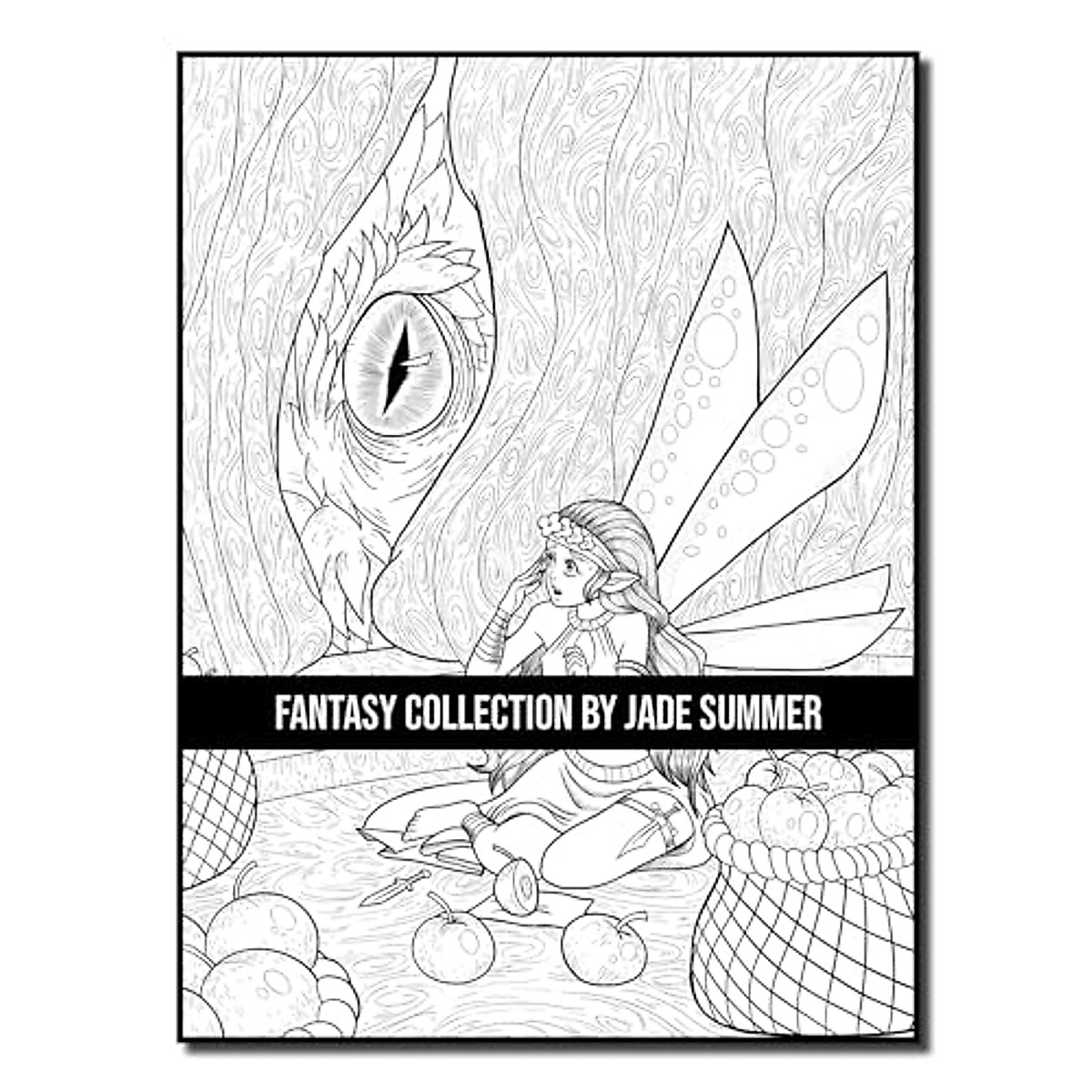 Fantasy Collection: An Adult Coloring Book with 100+ Incredible Coloring Pages of Mermaids, Fairies, Vampires, Dragons, and More!