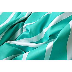 VOCOOL Beach Chair Towel Chaise Lounge Cover with Pockets Pool Chair Towel for Outdoor Patio Garden-Green