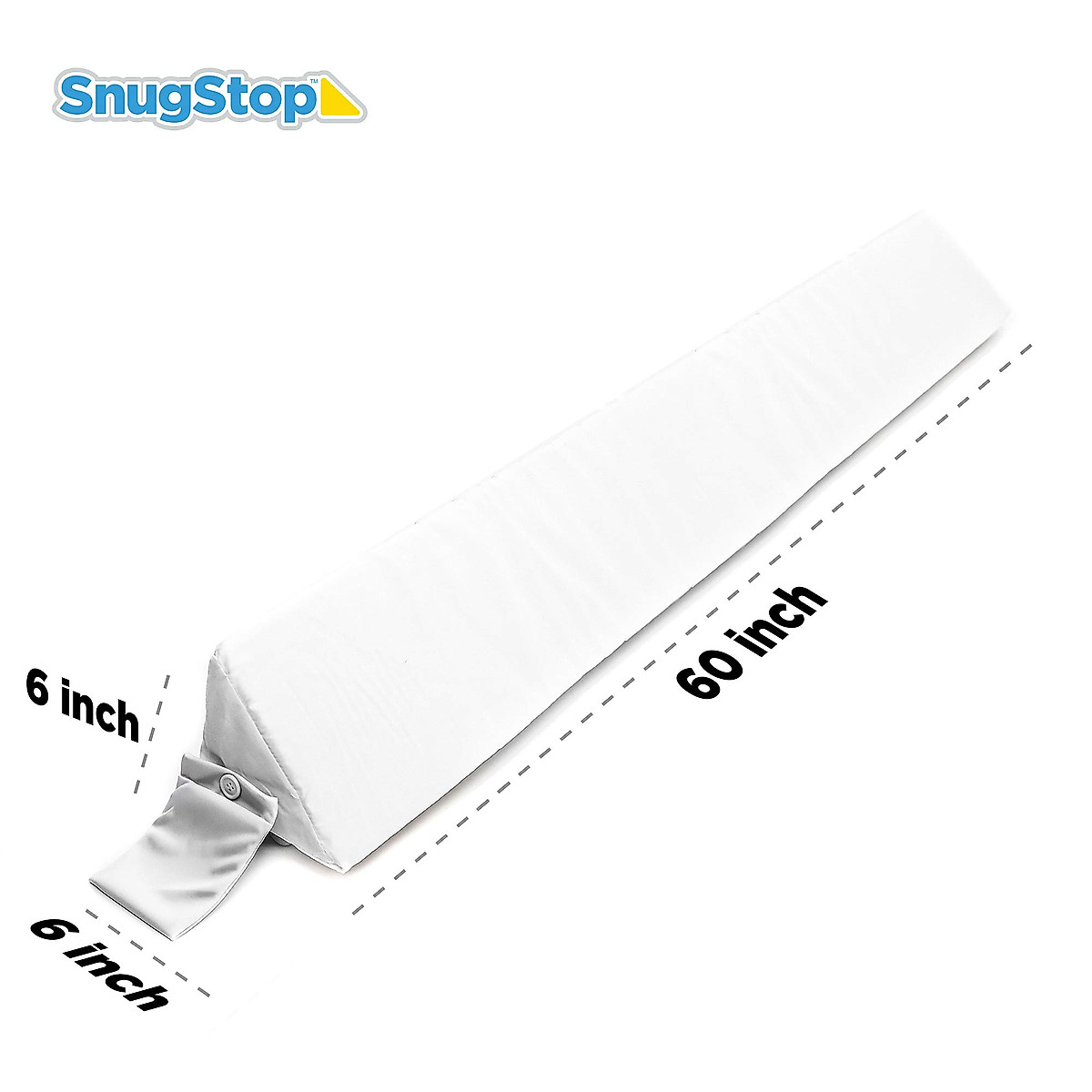 SnugStop The Original Bed Wedge Mattress Filler, Bed Wedge Pillow, Bed Headboard Pillow Wedge, Gap Filler Between Your Headboard and Mattress, Triangle Pillow Wedge, Don't Lose Your Pillow (Queen)