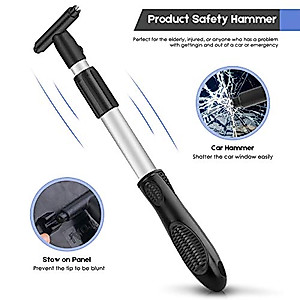 AstroAI Windshield Cleaner, Microfiber car Window Cleaner with 4 Reusable and Washable Microfiber Pads and Extendable Handle Auto Inside Glass Wiper Kit