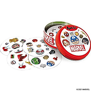 Zygomatic Spot It! Marvel Emojis - Marvel Super Heroes Family Card Game for Superhero Fun! Fast-Paced Matching Game for Kids and Adults, Ages 6+, 2-8 Players, 15 Minute Playtime, Made