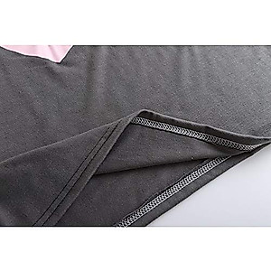 VENTELAN Women Pajamas Cute Heart Tank Top Plaid Shorts Set Summer PJS M