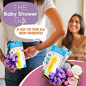 Bumco Mini Diaper Cream Spatula with Case - BPA-Free Butt Spatula Baby, Soft & Flexible Diaper Spatula, Diaper Cream Applicator, Mom-Invented Baby Must Haves, Diaper Bag Essentials, Butt Paste Spatula