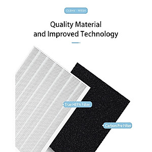 5 HEPA + 8 Carbon Prefilter Compatible with Winix C535, 5300-2, P300, 5300, Repalce 115115