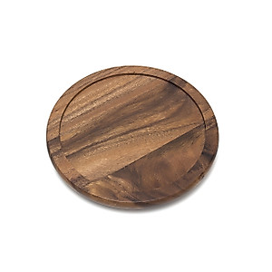 Lipper International Acacia Wood 10" Kitchen Turntable