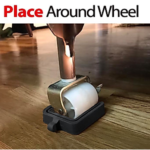 iPrimio No Lift - Bed and Furniture Stopper - Requires No Lifting of Your Bed - It Works - Caster Cups Keeps Bed and Furniture from Sliding Bed Caster Stopper. Solid Rubber (4, Black)