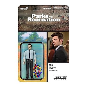 Super7 Parks and Recreation Ben Wyatt - 3.75" Parks and Rec Action Figure with Accessory Classic TV Show Collectibles and Pop Culture Toys