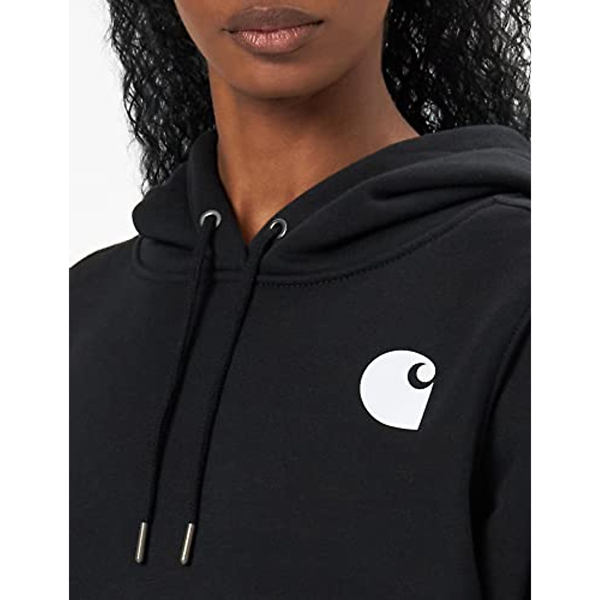 Carhartt Women's Clarksburg Graphic Sleeve Pullover Sweatshirt (Regular and Plus Sizes), Black, Medium