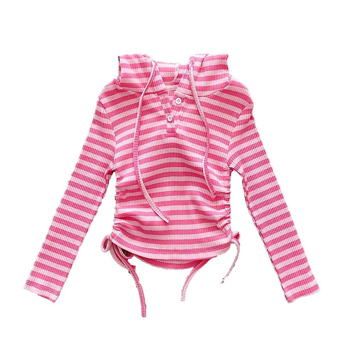 Peacolate 5-10Years Little Big Girls 2pcs Clothing Set Pink Stripe T Shirt and Blue Butterfly Embroidered Bootcut Jeans(Pink,6-7Years)