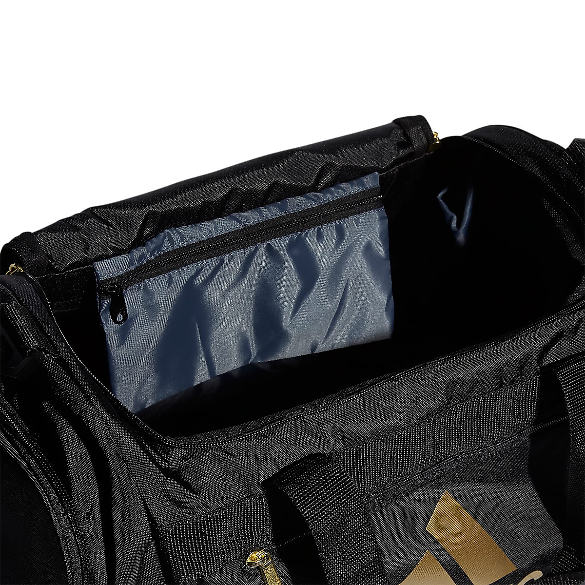 adidas Unisex Defender 4 Small Duffel Bag, Black/Gold Metallic, One Size