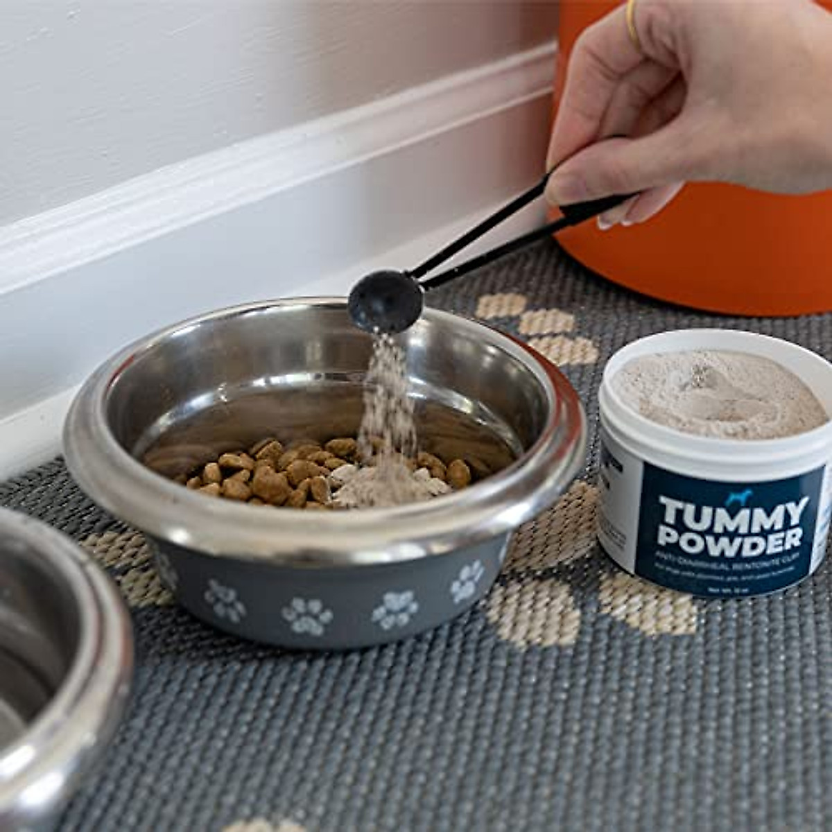 Tummy Powder for Dogs and Cats | Anti-Diarrheal Bentonite Clay Powder | Gas Relief | Stool Firmer | Detox | Anti-Diarrhea | Calcium and Other Minerals | Natural from The Earth | by Blue Dog Pet