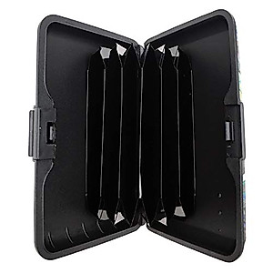 RFID Credit Card Holder for Women or Men, Theft Proof Credit Card Holder, Slim Design Fits in Pocket (Flower)