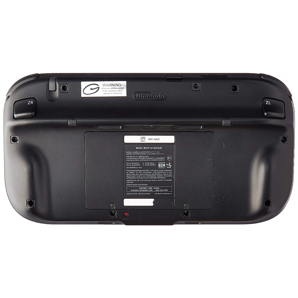 Nintendo WUP-010_CR Wii U Gamepad, Black (Renewed)