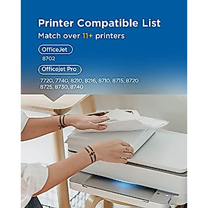 【5-Pack Larger Capacity】 952XL Ink Cartridges Replacement for Original HP 952 952 XL Ink Cartridges Combo Pack (2BK/C/M/Y), High-Yield, for OfficeJet Pro 8710 8720 7720 7740 8210 8702 8715 8725