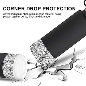 CHEETAH Protective Silicone Boot for Hydro Flask 12-40 oz Water Bottle,Compatible with Stanley 20-40 oz Tumbler Cups,Iron Flask,Simple Modern,Owala,BPA Free Bottle Bottom Sleeve Cover Accessories