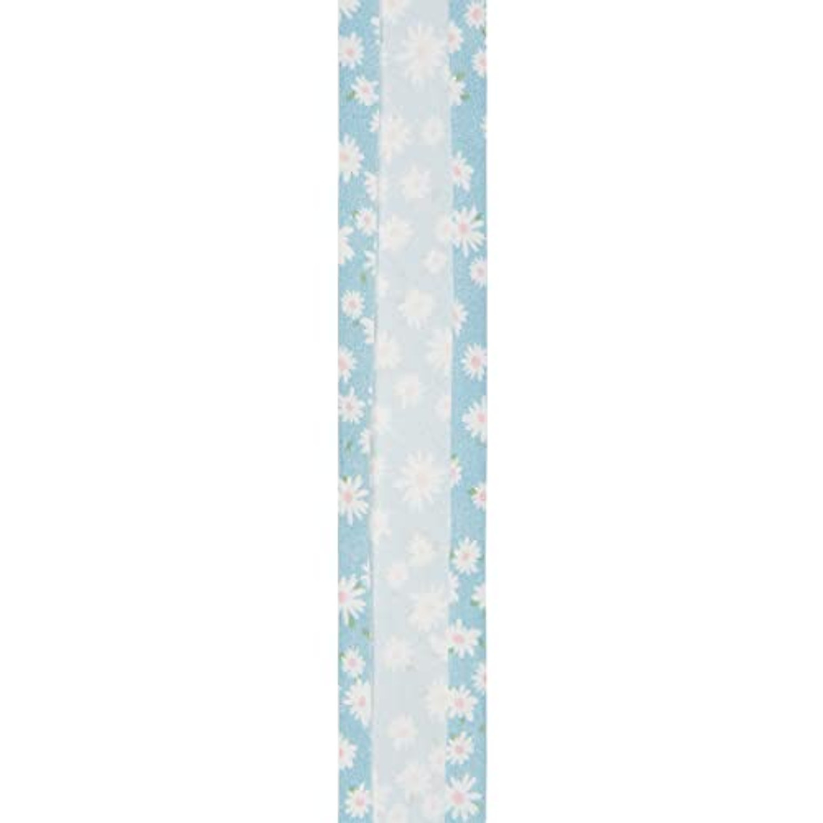Wrights Extra Wide 1/2 Inch Double Fold Bias Tape for Quilting and Sewing, 27 Total Yards, White/Blue 9 Piece