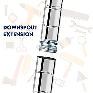 8 Pack 1 Inch/ 25.4 mm Diameter Connectors for Coarse Thread 0.047 Inch/ 1.2 mm Thick Wire Shelving Parts Double Head Threaded Pole Replacement Storage Shelves Part Metal Rack