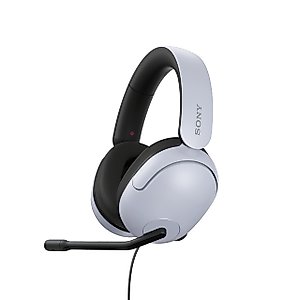 Sony-INZONE H3 Wired Gaming Headset, Over-ear Headphones with 360 Spatial Sound, MDR-G300,White