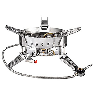 Bulin AirOka B17 6800W Super Windproof Outdoor Camping Stoves Portable Camping Stove Burner Strong Firepower with Piezo Ignition Folding Lightweight Backpacking Stove for Outdoor Hiking Cooking BBQ