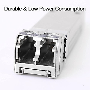 4Pack 10GBase-SR SFP+ Transceiver, SFP Multi-Mode LC Module, 10G 850nm MMF up to 300 Meters, Compatible with Cisco SFP-10G-SR,Meraki MA-SFP-10GB-SR,Ubiquiti UF-MM-10G,Mikrotik,Netgear,D-Link and More