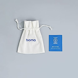 Boma Jewelry Sterling Silver Star Hoop Earrings