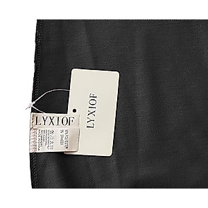 LYXIOF Womens Off Shoulder Sweatshirt Slouchy Long Sleeve Shirts Pullover Tops Black L